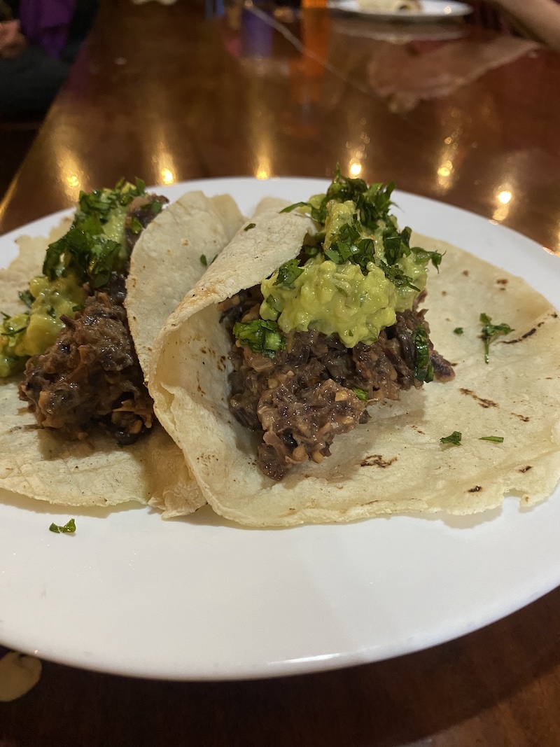 Hibiscus flower tacos - NAVINA COSTA RICA